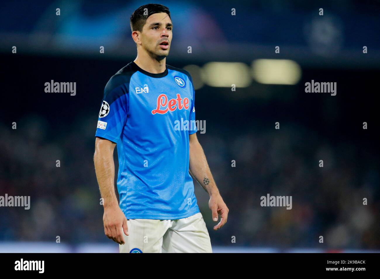 SSC Napoli's Argentine forward Giovanni Simeone looks During the ...