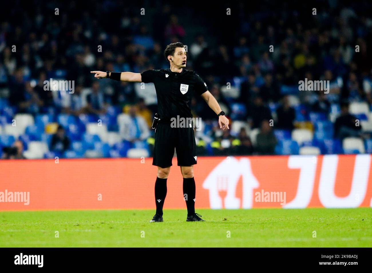 Turkish referee Halil Umut Meler gesticulate During the Champions ...