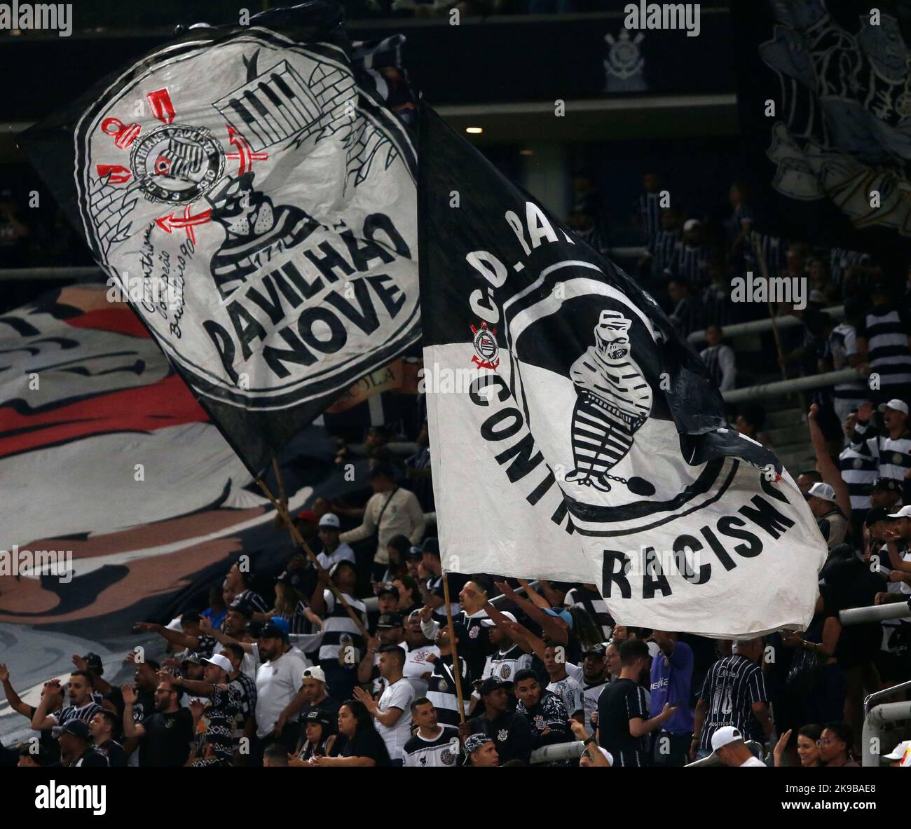 Sao Paulo, Brazil. 26th Oct, 2022. Supporters during a game between ...