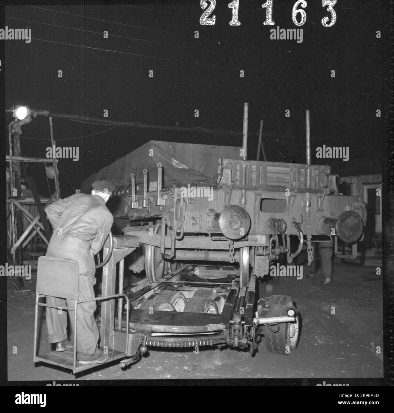 The State Railways, SJ SDU 100403. Special transport to Ortviken Paper ...