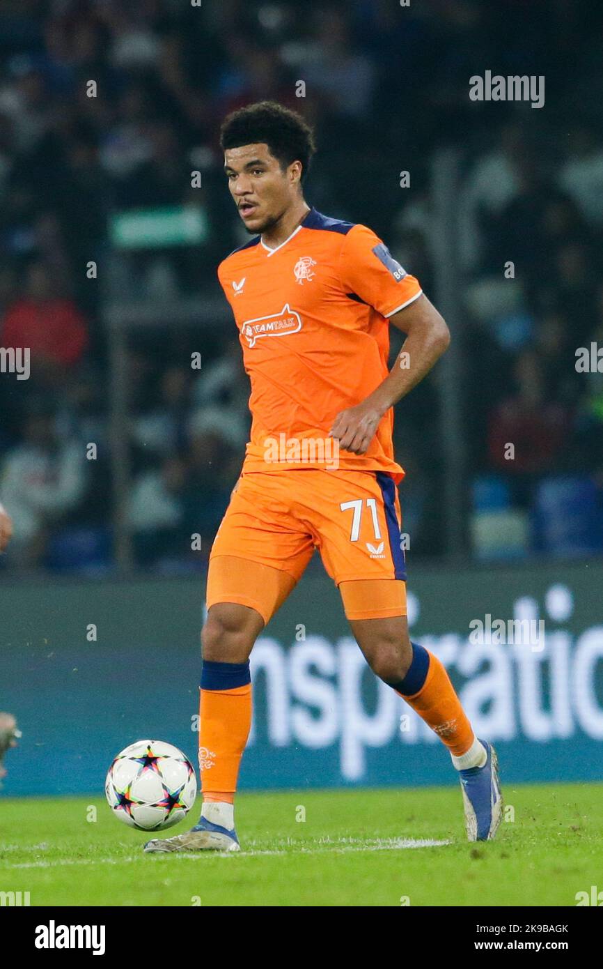 Rangers Glasgow's German forward scozzese Malik Tillman controls the ...