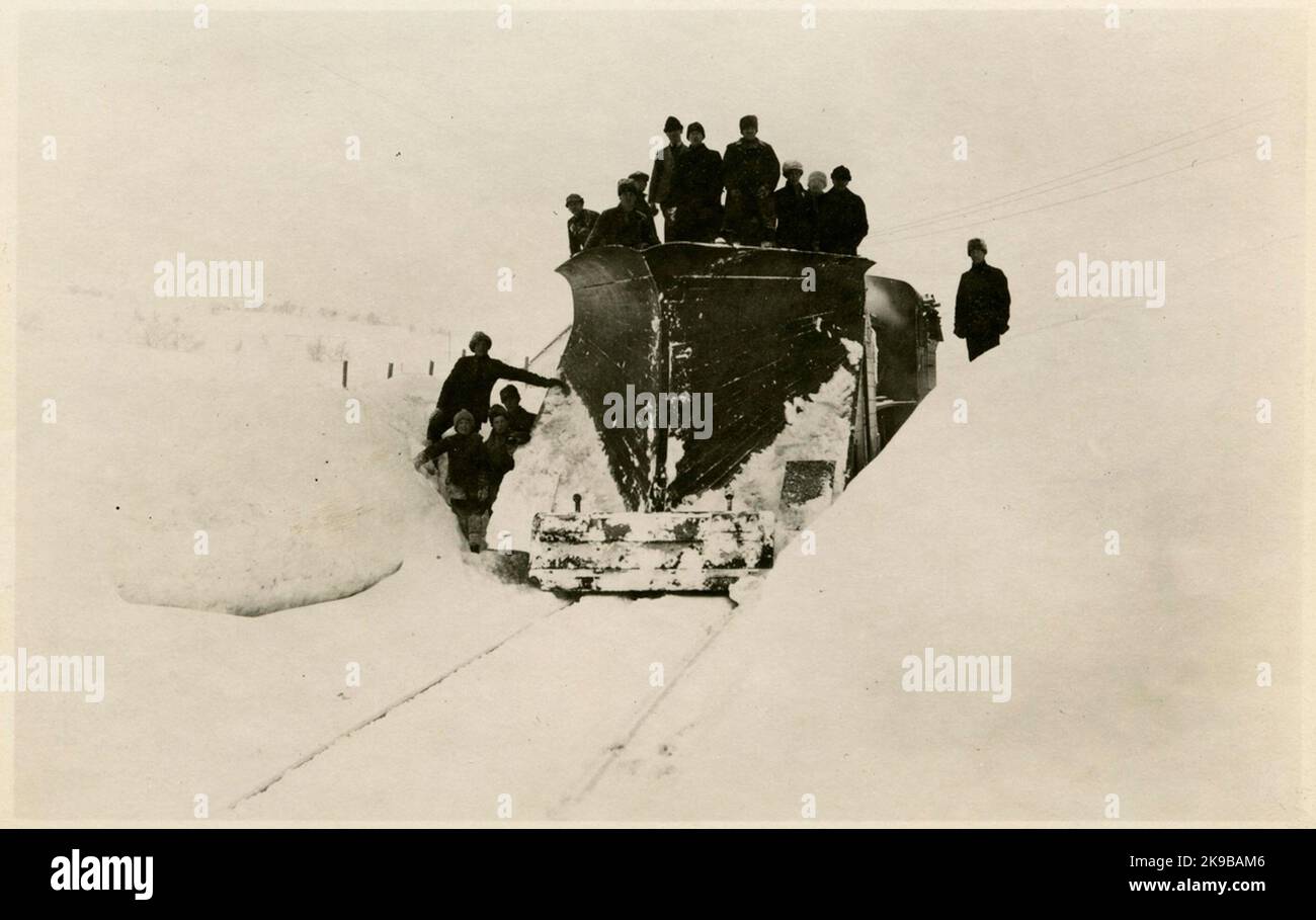 American snow plow on the line Storlien - Enafors Stock Photo - Alamy