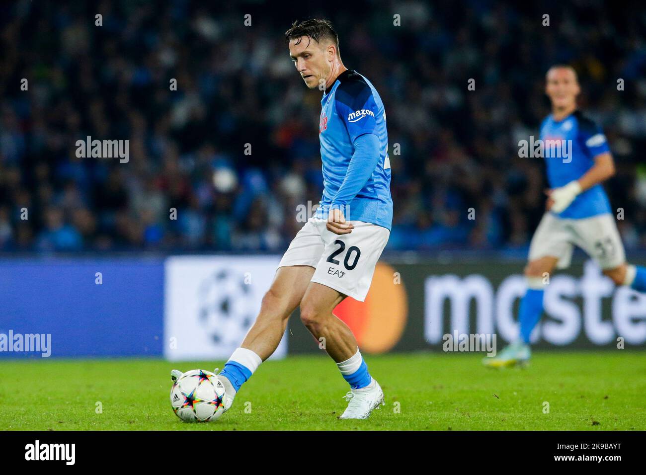 SSC Napoli's Polish midfielder Piotr Zielinski controls the ball During ...