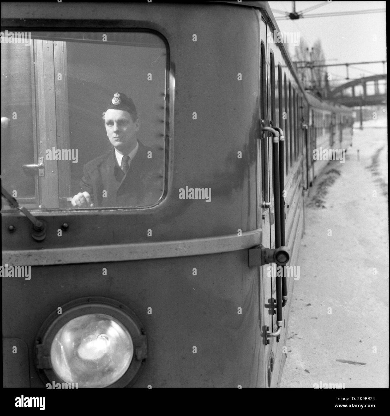 Locomotive driver in service Stock Photo - Alamy