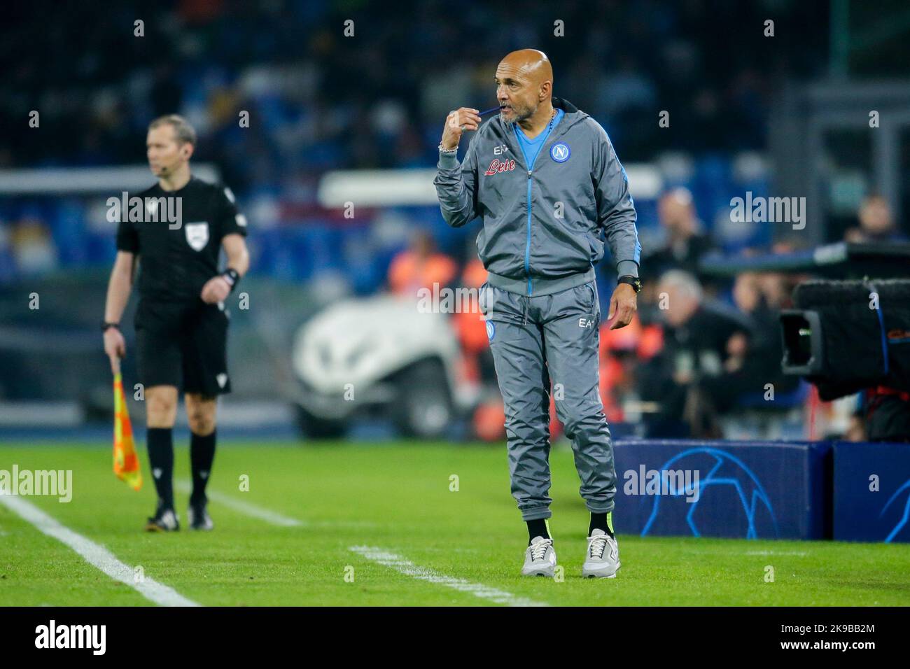 SSC Napoli's Italian coach Luciano Spalletti gesticulate During the ...