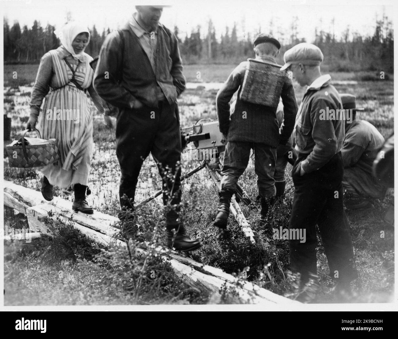 Recording the movie "Kronans Rallare Stock Photo - Alamy
