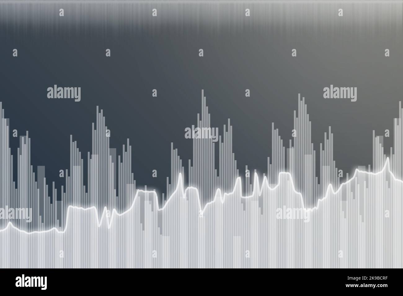 Gray and blue finance background with columns, lines Stock Photo - Alamy
