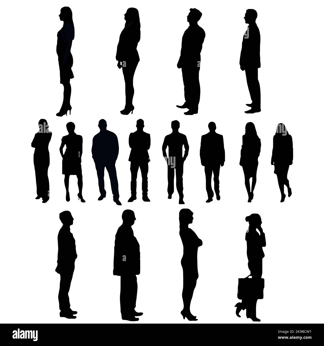 Standing male group Stock Vector Images - Alamy