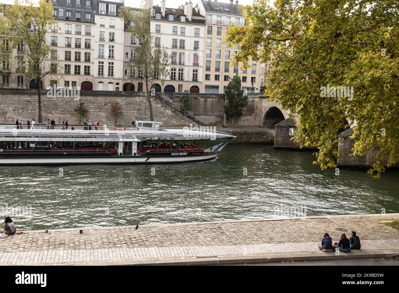 Bateau Mouche on River Seine, Paris France Stock Photo - Alamy