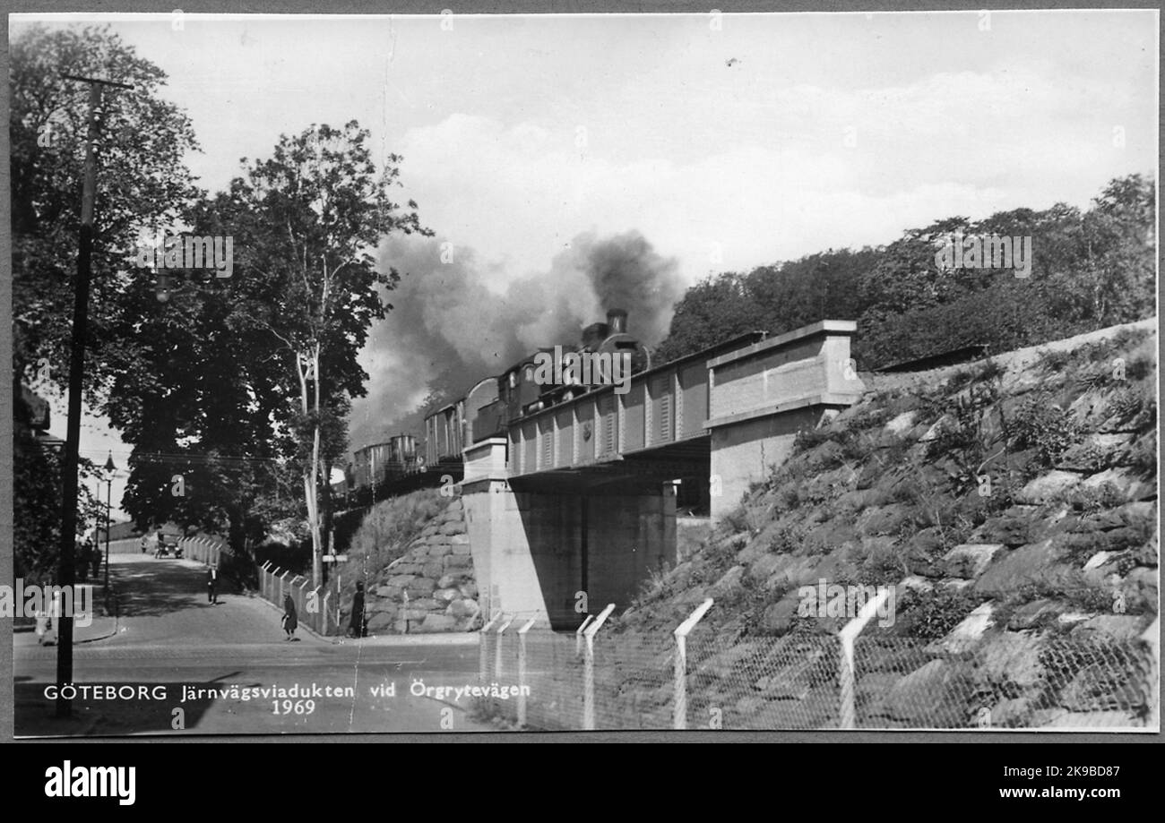 The railway viaduct near Liseberg station in Gothenburg Stock Photo - Alamy