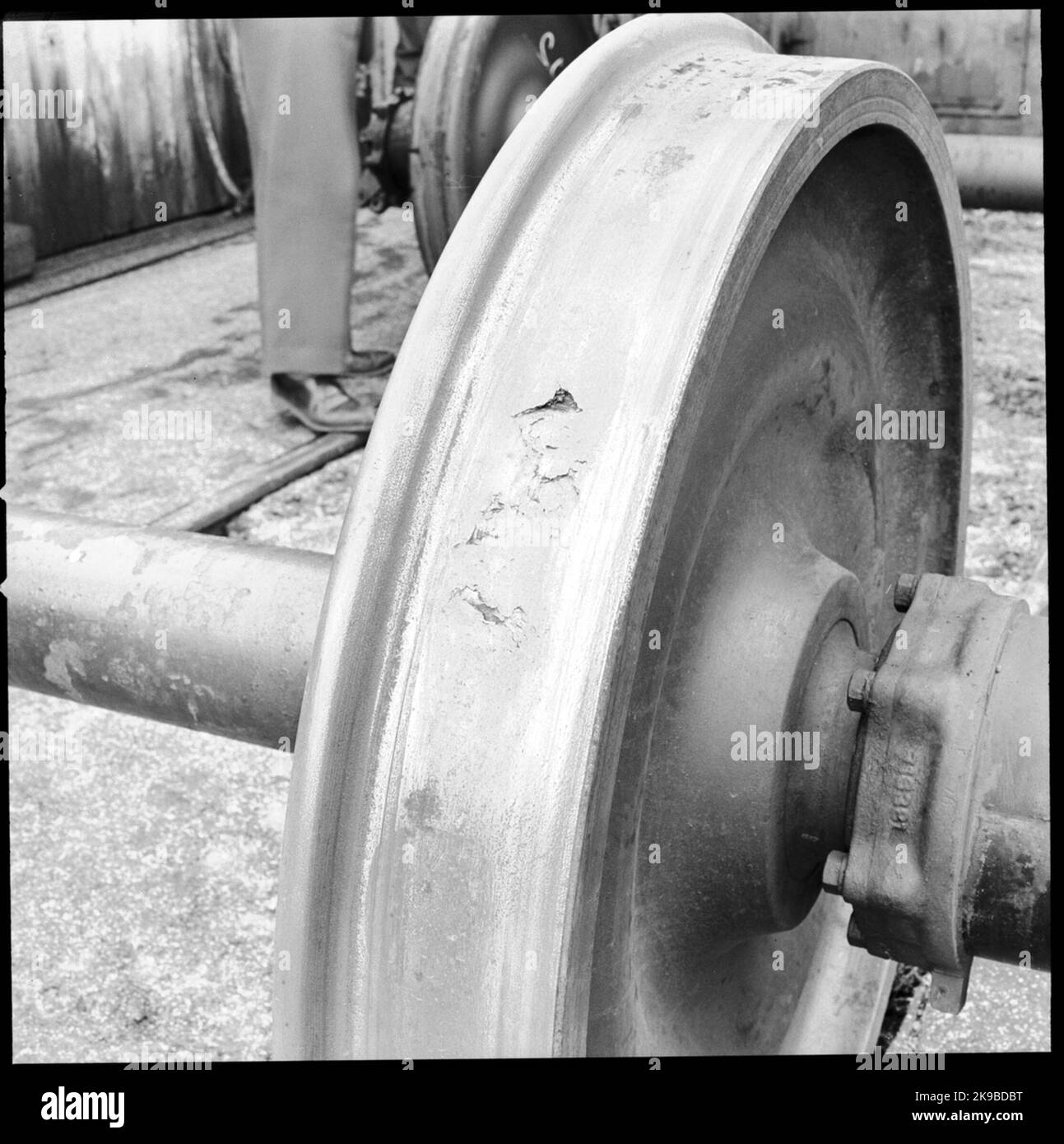 Damage in locomotives Stock Photo - Alamy