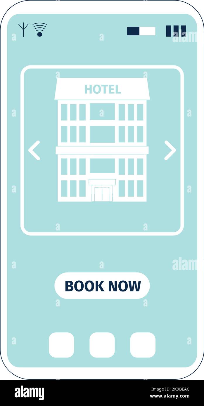 Hotel booking screen Stock Vector Images - Alamy