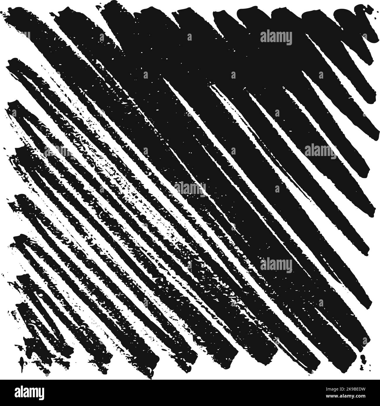 Hatched square. Black ink grunge brush stroke Stock Vector Image & Art ...