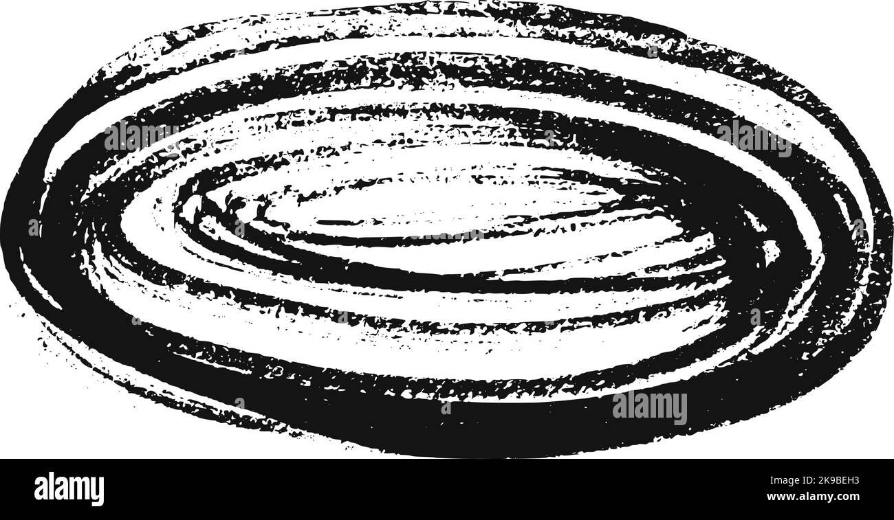 Round hatching sketch. Black ink grunge texture Stock Vector Image ...