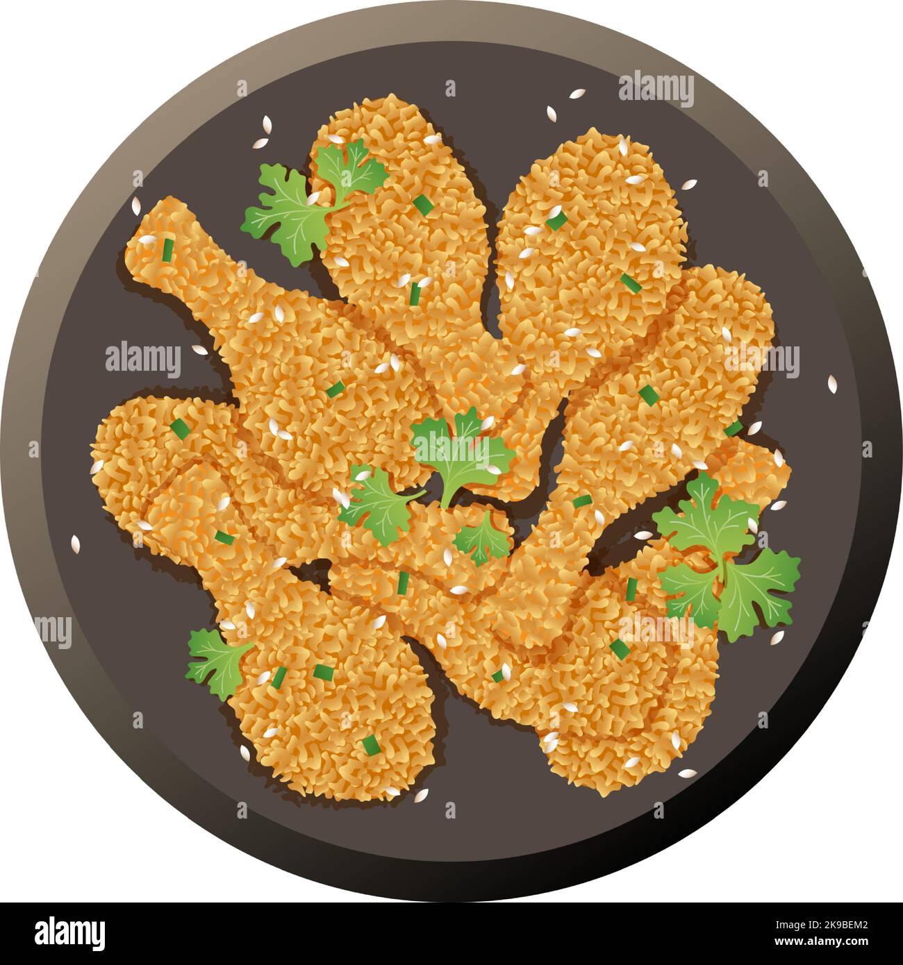 Chicken spring roll Cut Out Stock Images & Pictures - Alamy