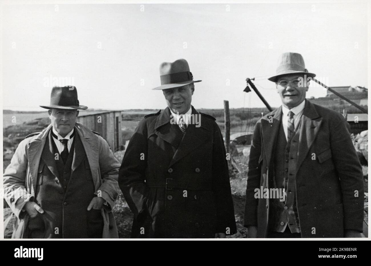 Three unknown men sometime in the 1930s Stock Photo - Alamy