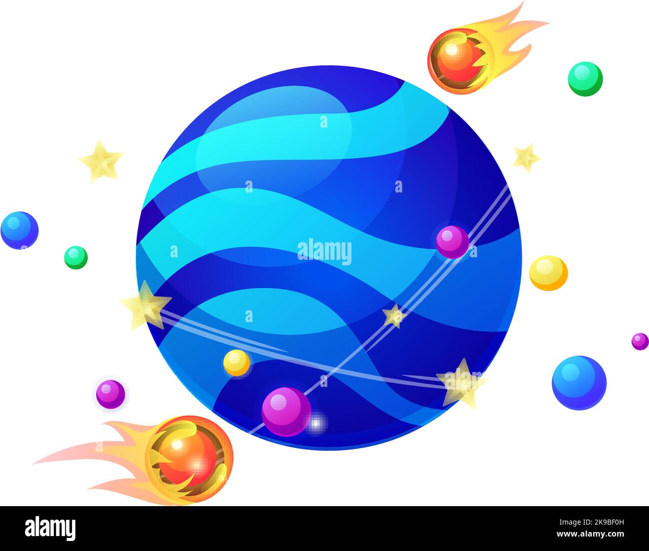 Fantastic alien space purple Stock Vector Images - Alamy