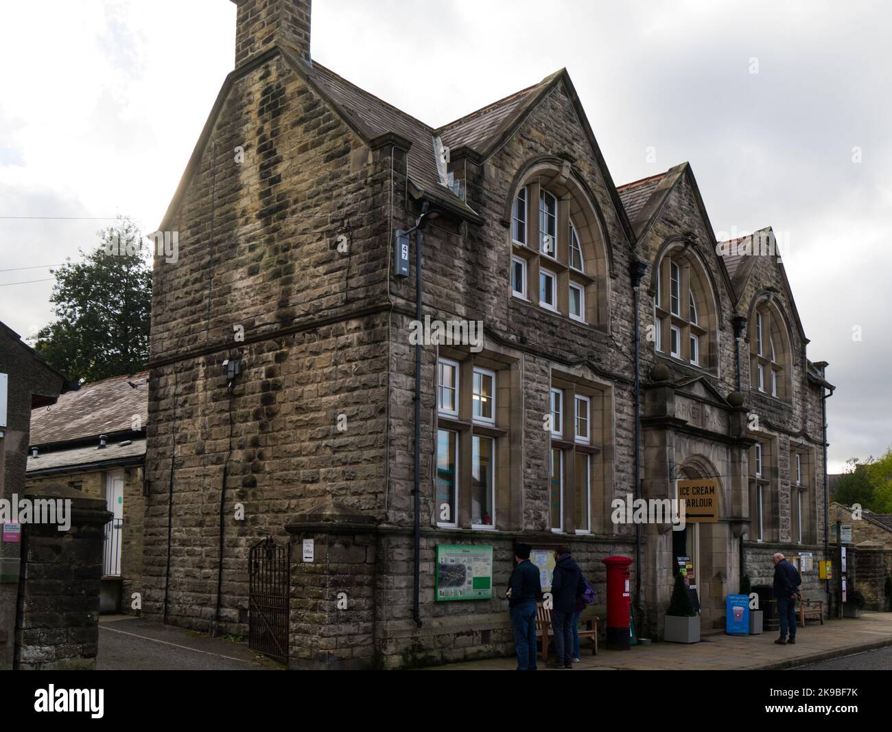 Market House Hawes town Wensleydale Yorkshire Dales National Park North ...