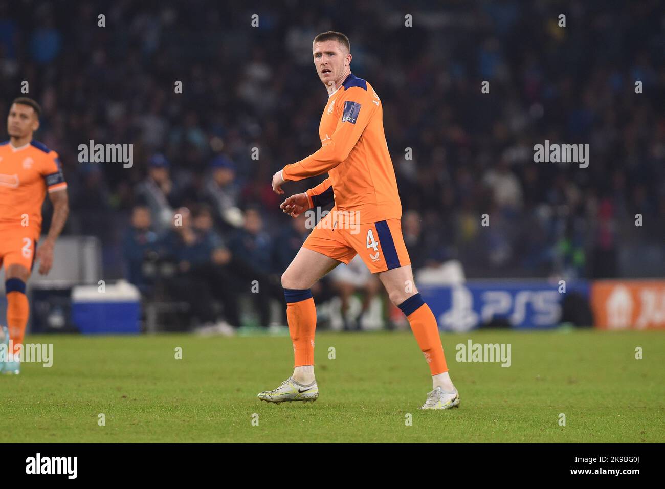 Naples, Italy. 26 Oct, 2022. John Lundstram of Rangers FC during the ...
