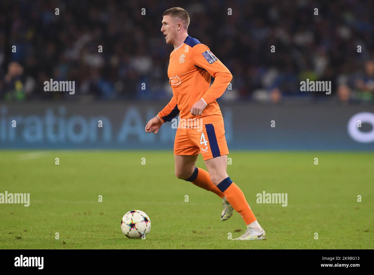 Naples, Italy. 26 Oct, 2022. John Lundstram of Rangers FC during the ...
