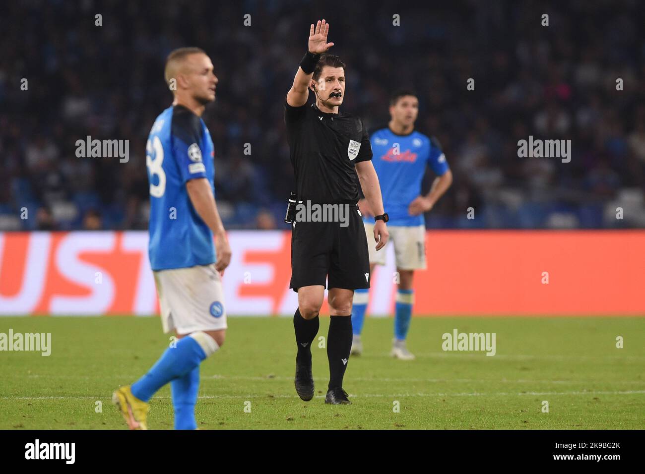 Naples, Italy. 26 Oct, 2022. Referee Halil Umut Meler during the UEFA ... Naples, Italy. 26 Oct, 2022. Referee Halil Umut Meler during the UEFA ...