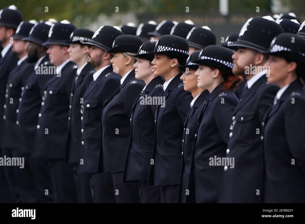 New police recruits during a passing-out parade at Hendon Police ...