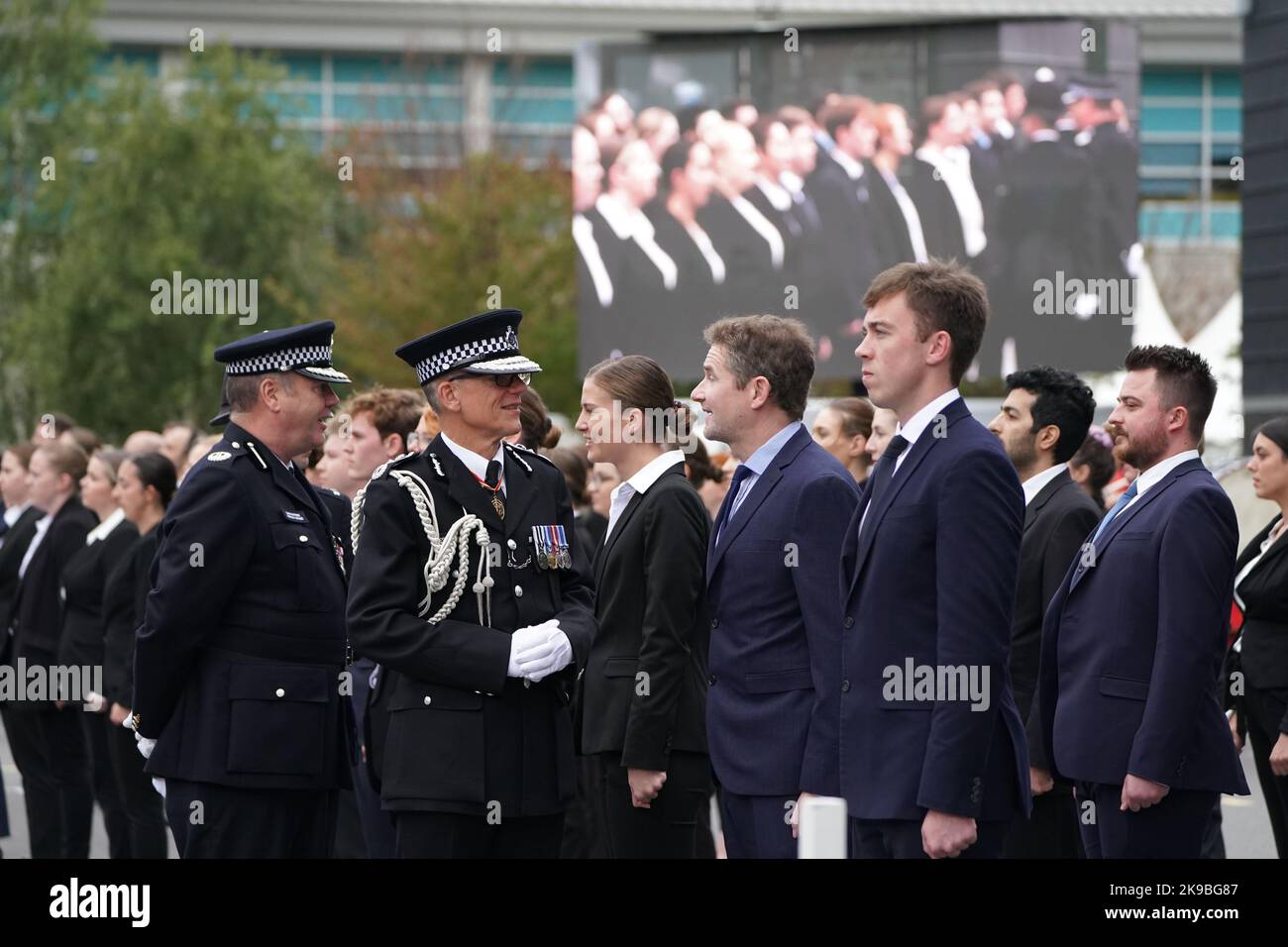 Metropolitan Police Commissioner Mark Rowley inspects new police ...