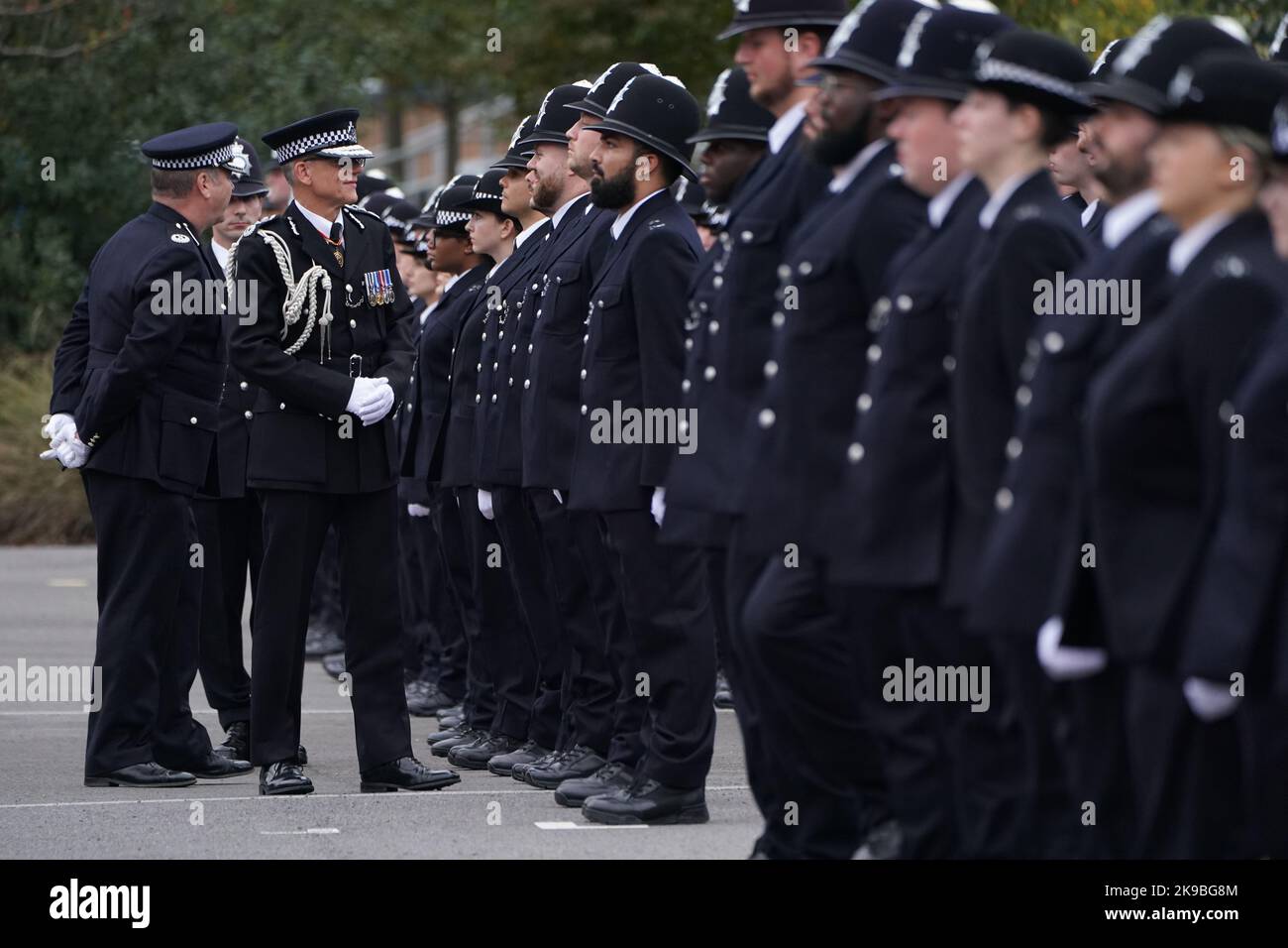 Metropolitan Police Commissioner Mark Rowley inspects new police ...