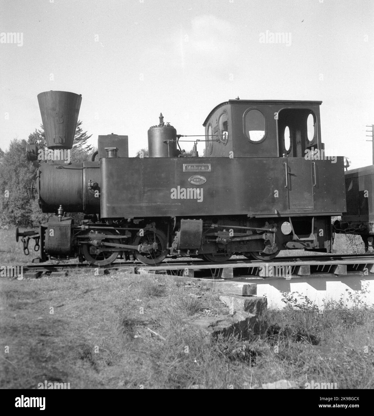 KLJ LOK 3 "Målerås" Kosta - Lessebo Järnvägtillverkad 1901, NY Pan Från ...