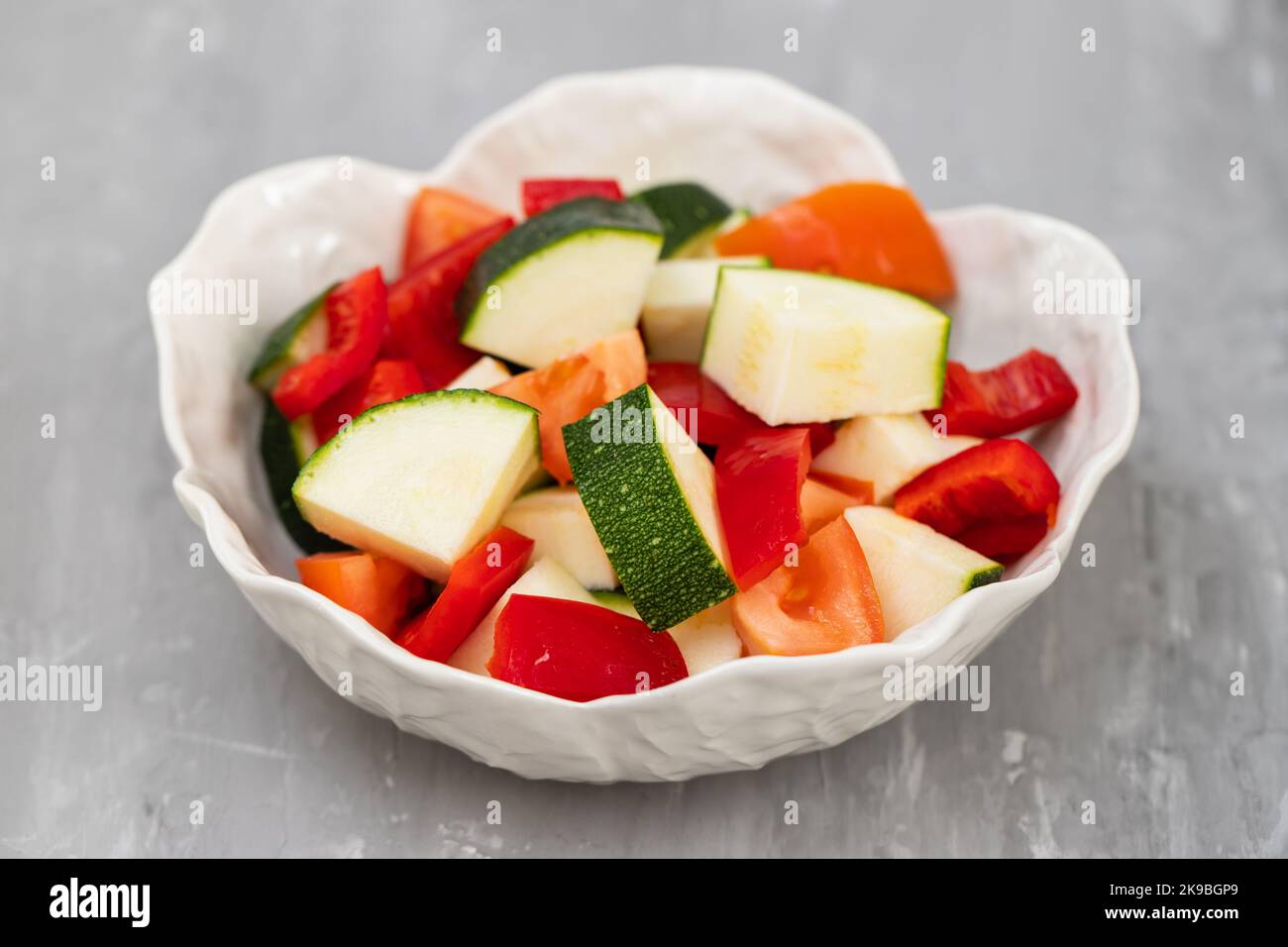 Raw peeled potatoes cut cubes hi-res stock photography and images - Alamy