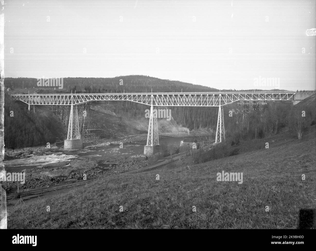 Bridge over the Ångerman River. Långsele - Mellansel Stock Photo - Alamy