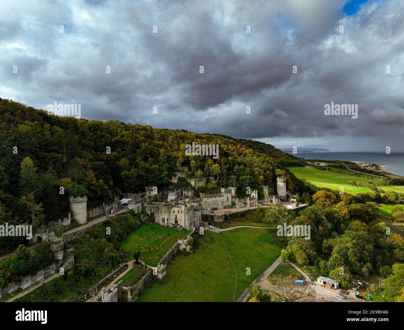 Gwrych Castle, Wales Stock Photo - Alamy