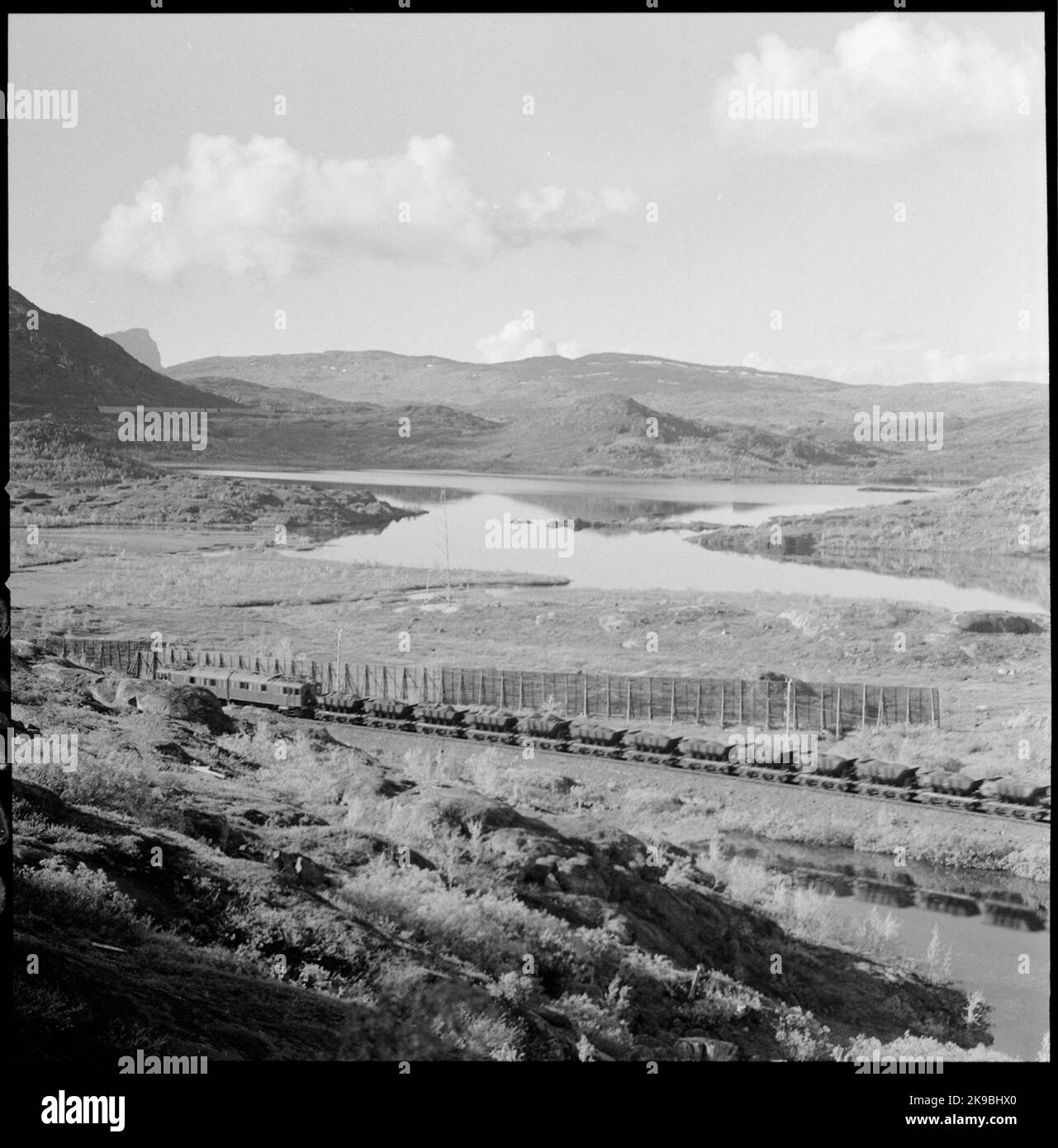 Ore train on the line Stock Photo - Alamy