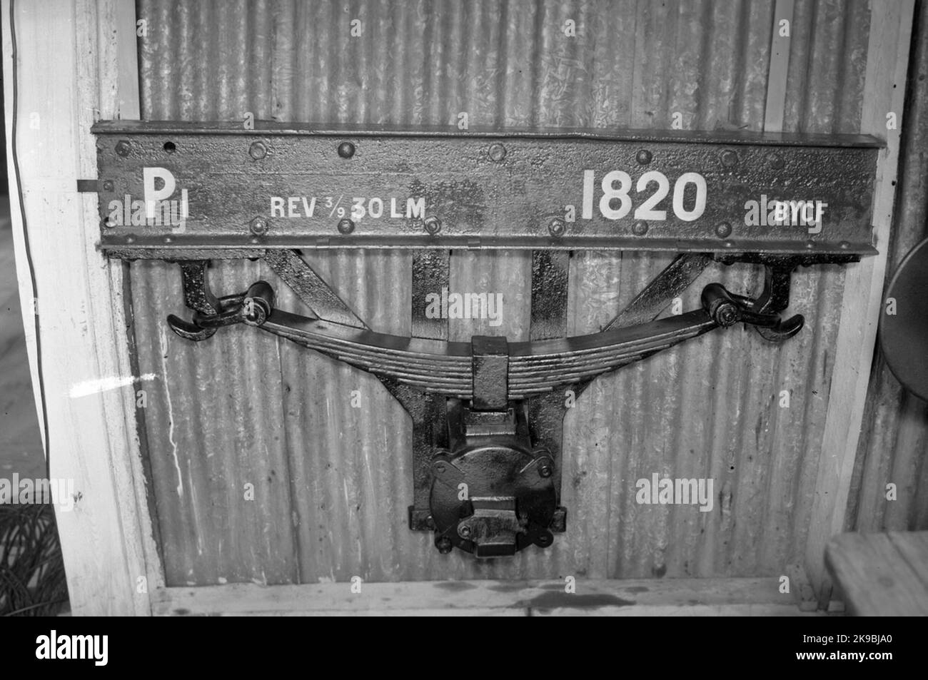 Primitive spring suspension, P1 1820; JVM Stock Photo - Alamy