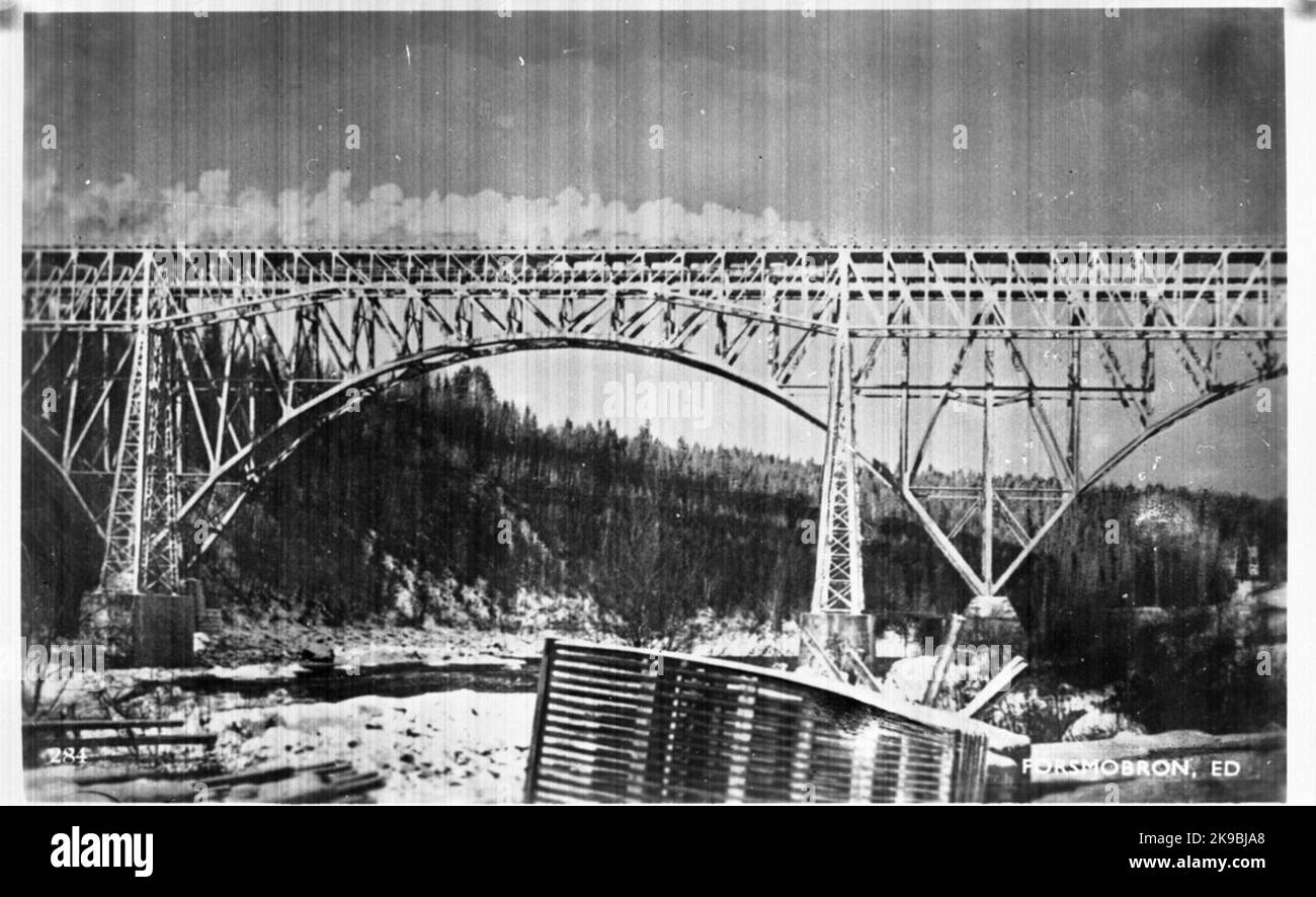 Bridge over the Ångerman River built in 1912 Stock Photo - Alamy