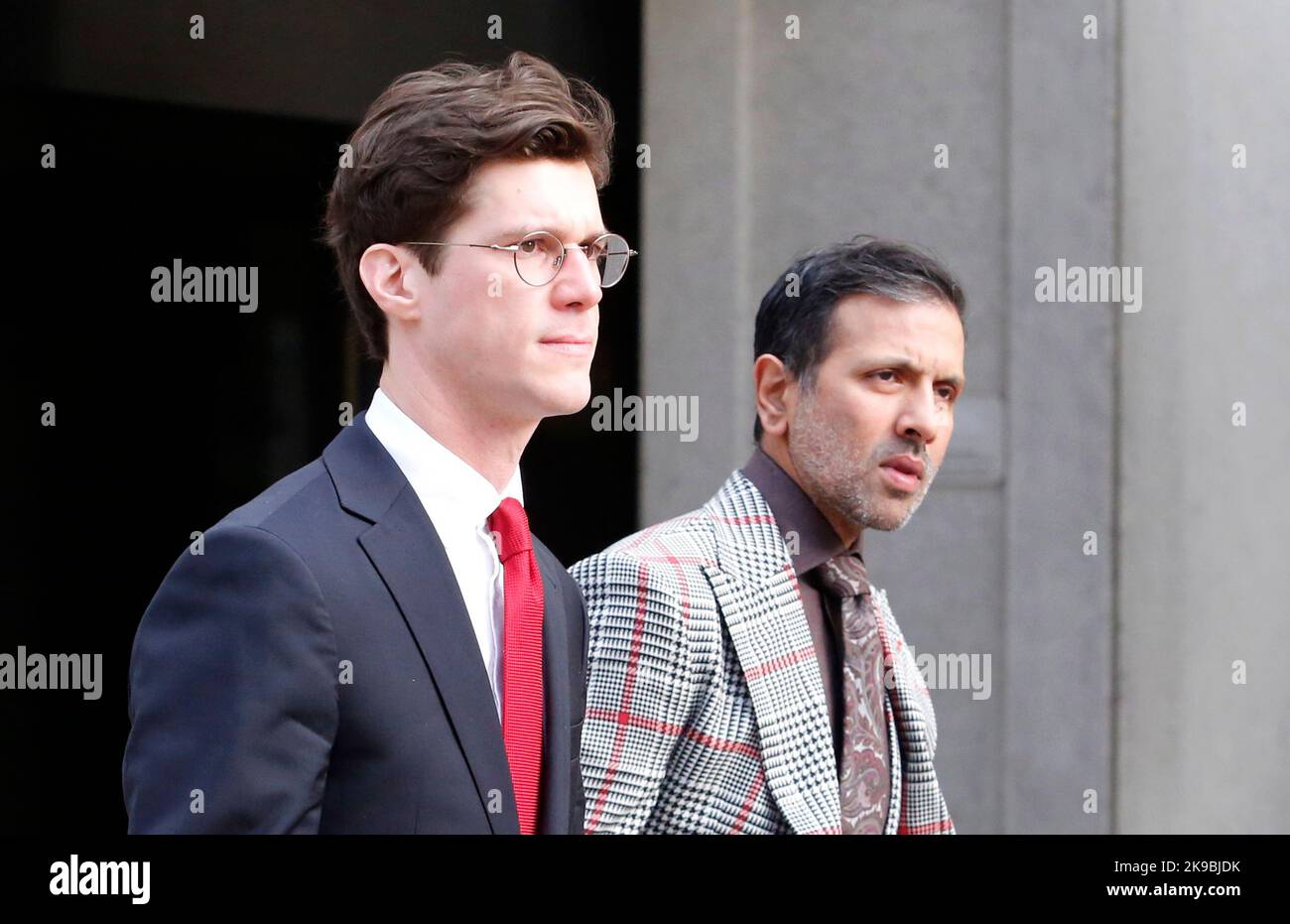 Ottawa, Canada, October 27, 2022. Victor O'Brien, left, and Mustafa ...