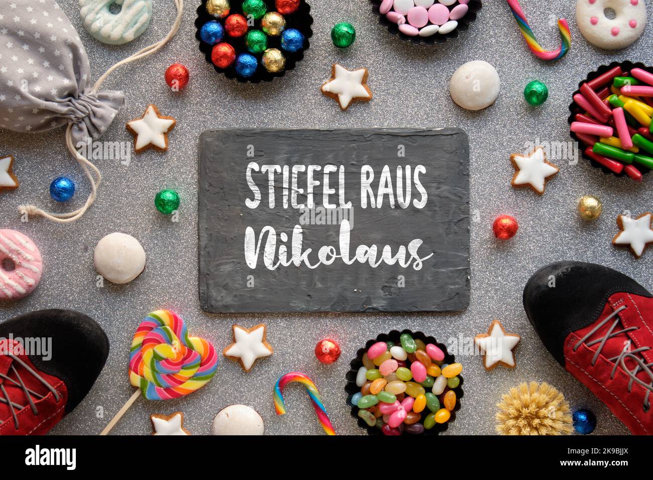 St nicholas day boots out hi-res stock photography and images - Alamy