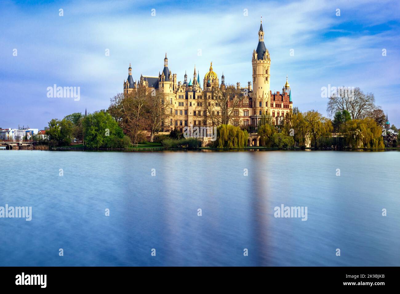 Schwerin Castle, seat of the state parliament of Mecklenburg-Western ...