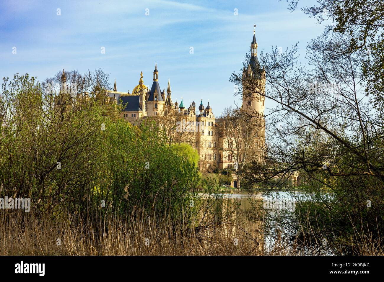 Schwerin Castle, seat of the state parliament of Mecklenburg-Western ...