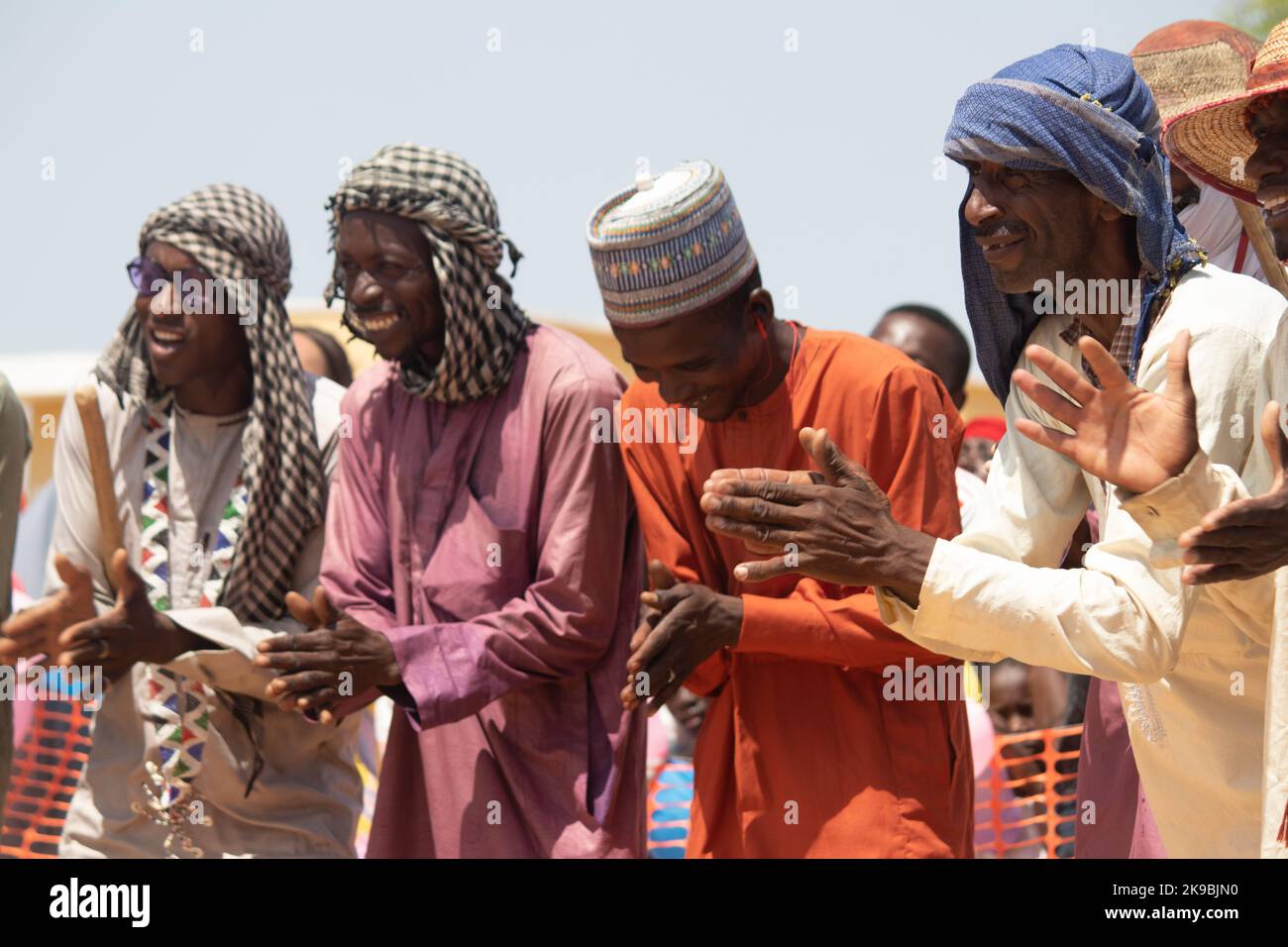 African tribes, Nigeria, Borno State, Maiduguri city. Fulani tribe ...
