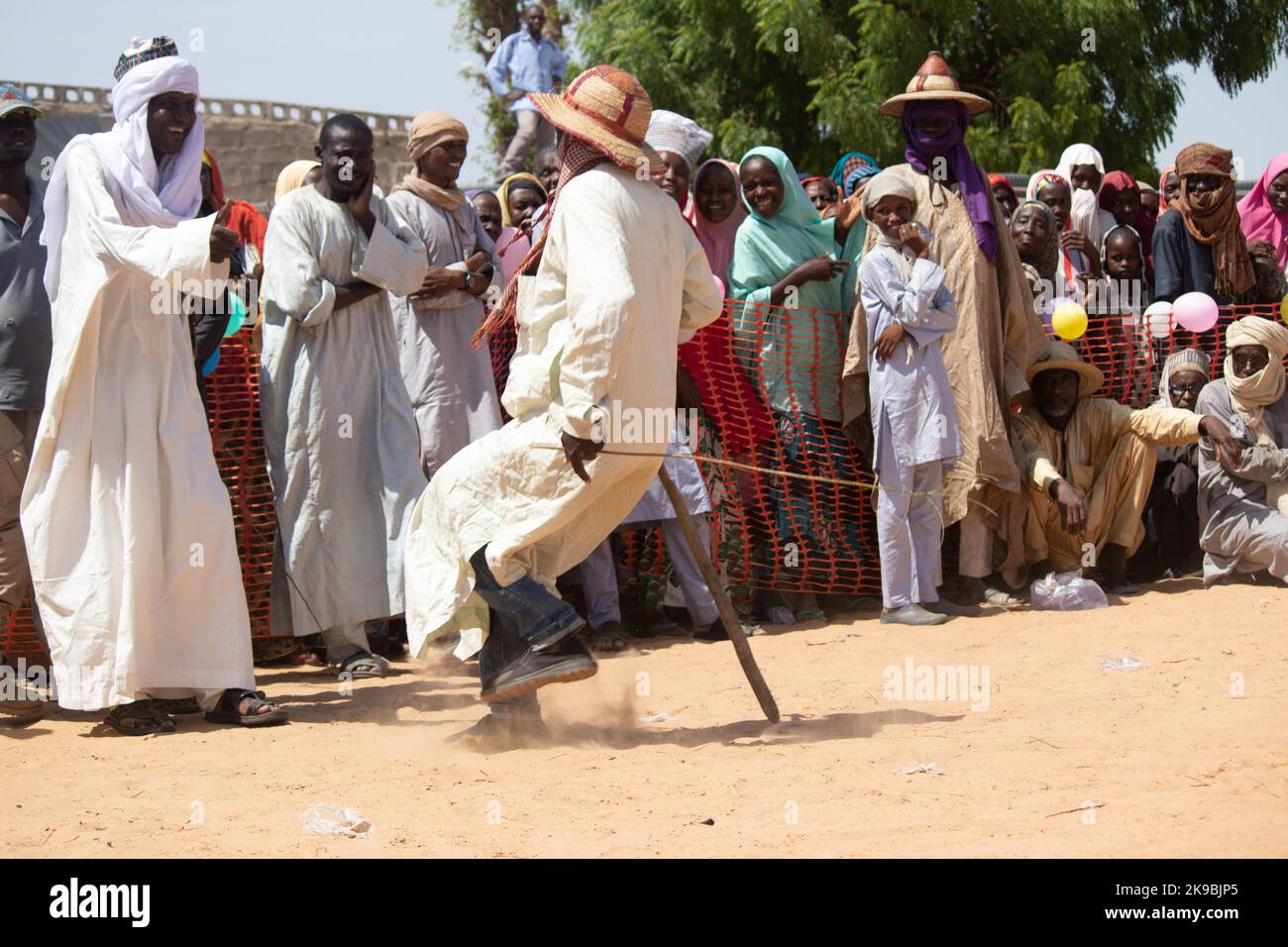 African tribes, Nigeria, Borno State, Maiduguri city. Fulani tribe ...