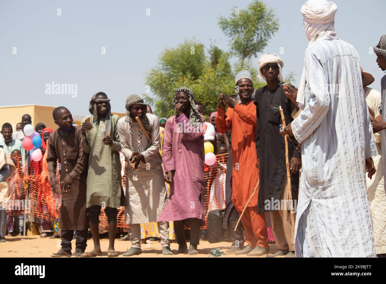 African tribes, Nigeria, Borno State, Maiduguri city. Fulani tribe ...
