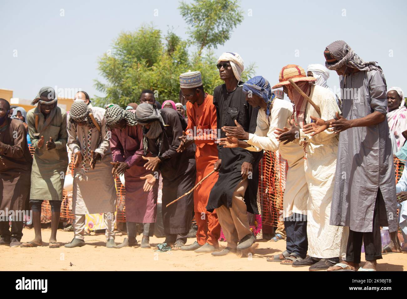 African tribes, Nigeria, Borno State, Maiduguri city. Fulani tribe ...