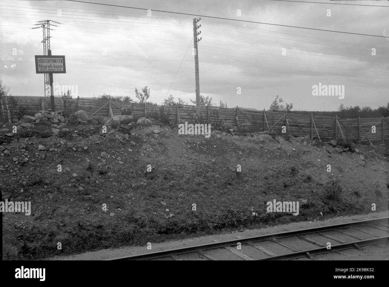 Highest point. Malmbanan Stock Photo - Alamy
