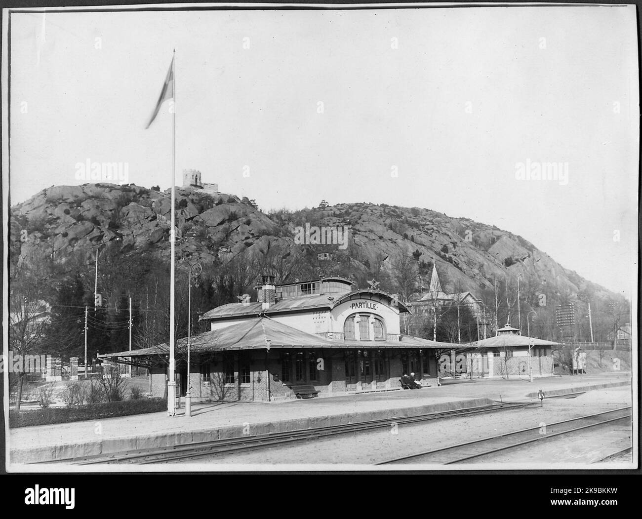 The railway station in Partille Stock Photo - Alamy