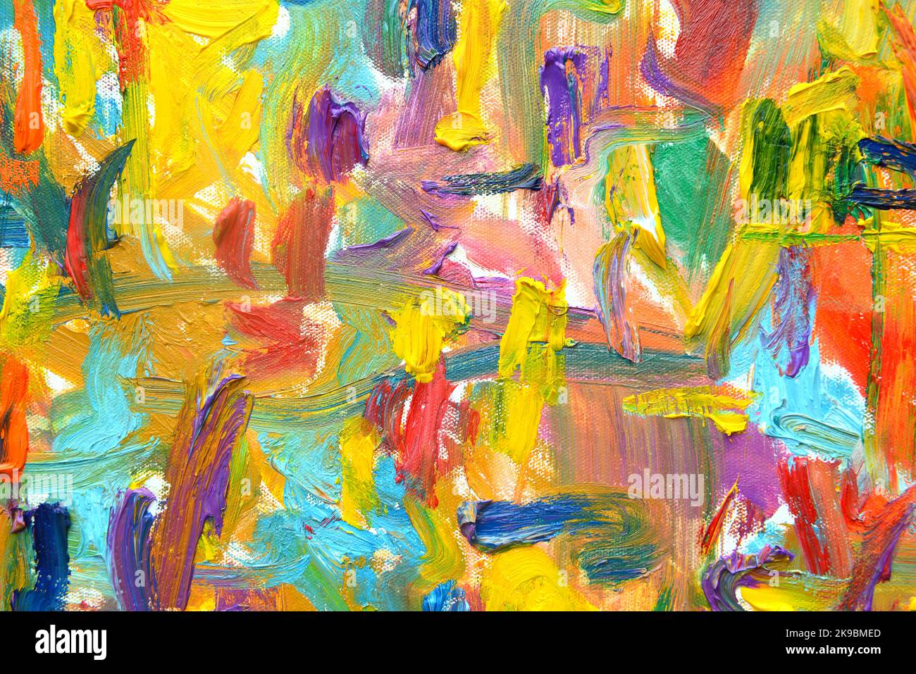 Color of lifes. Expressionist mood, texture Brush paint drawn vivid ...