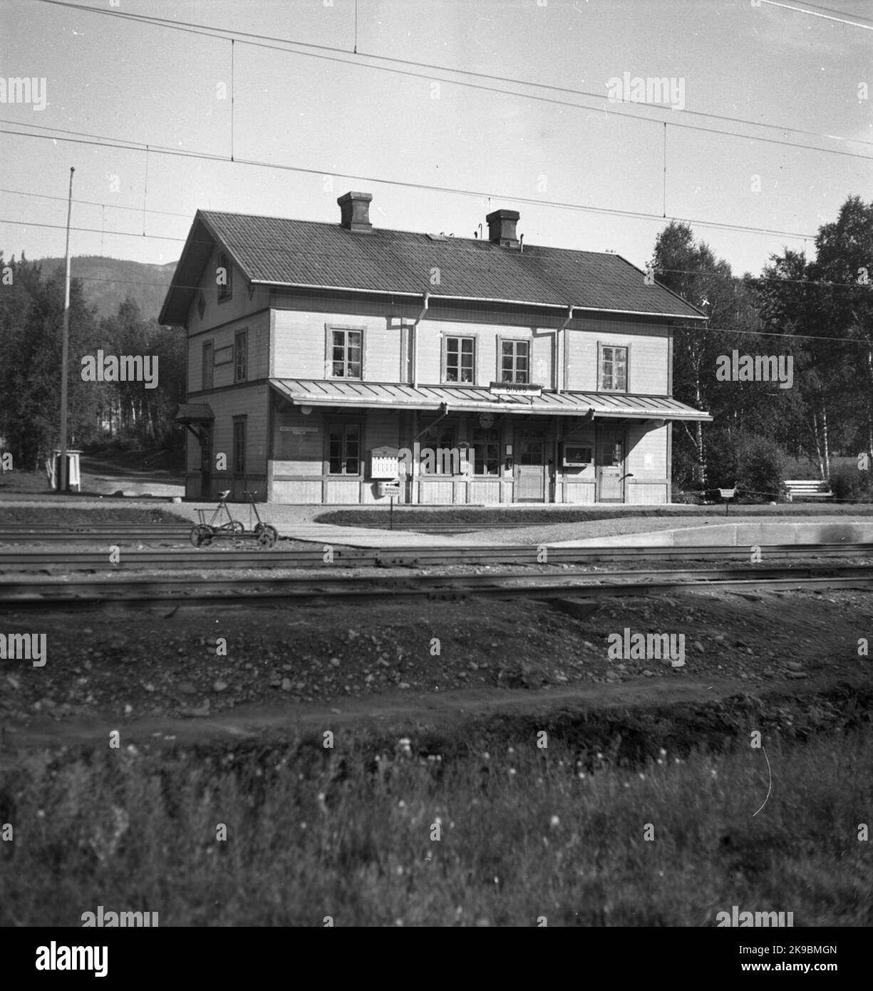 The railway station in Duved, was built by SJ in 1891. The picture was ...