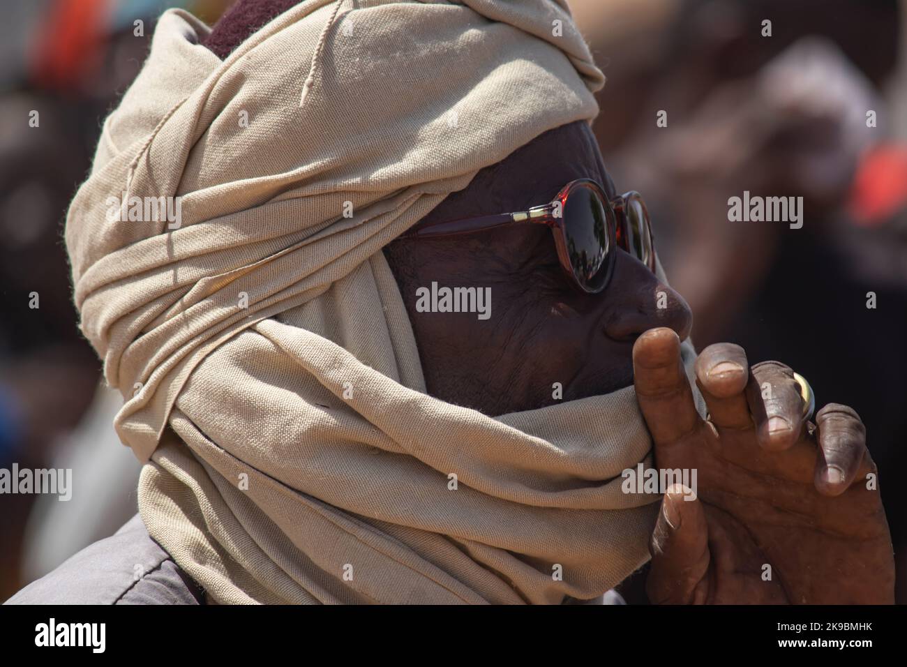 African tribes, Nigeria, Borno State, Maiduguri city. Fulani tribe ...