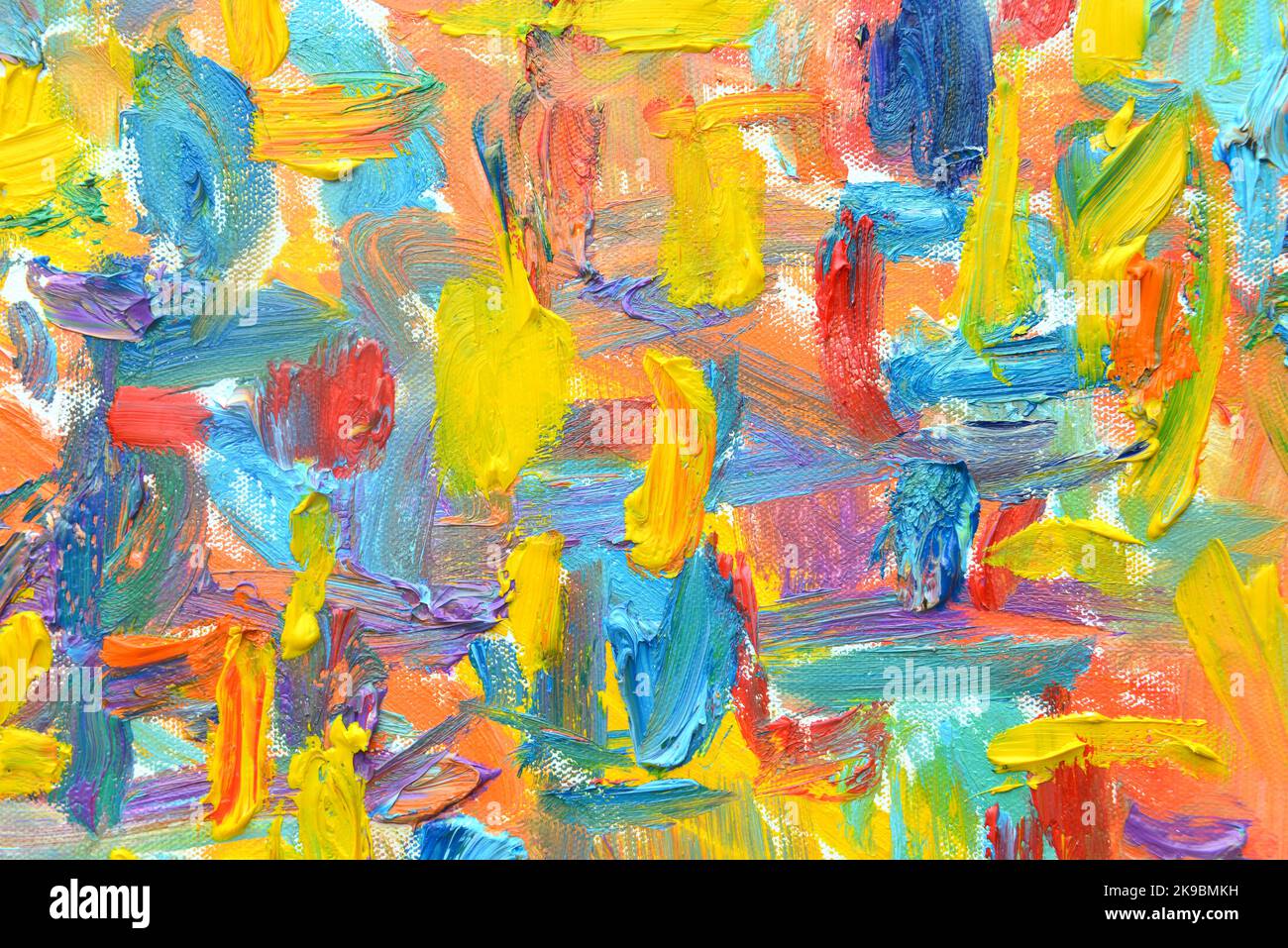 Color of lifes. Expressionist mood, texture Brush paint drawn vivid ...