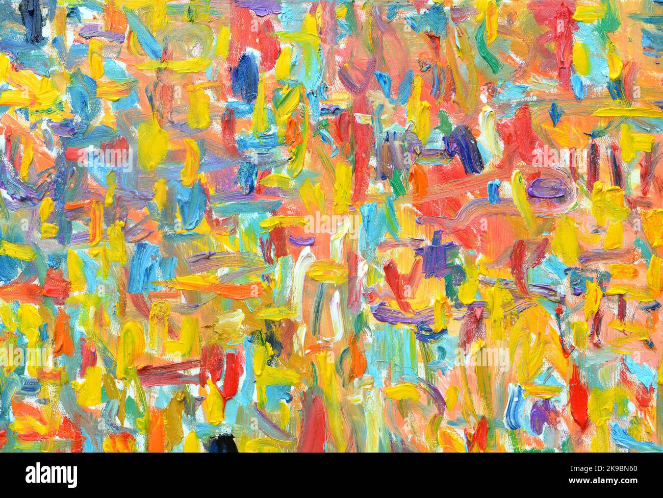 Color of lifes. Expressionist mood, texture Brush paint drawn vivid ...